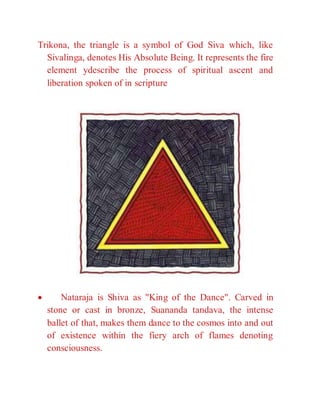 Trikona traingle symbol for god shiva | DOCX