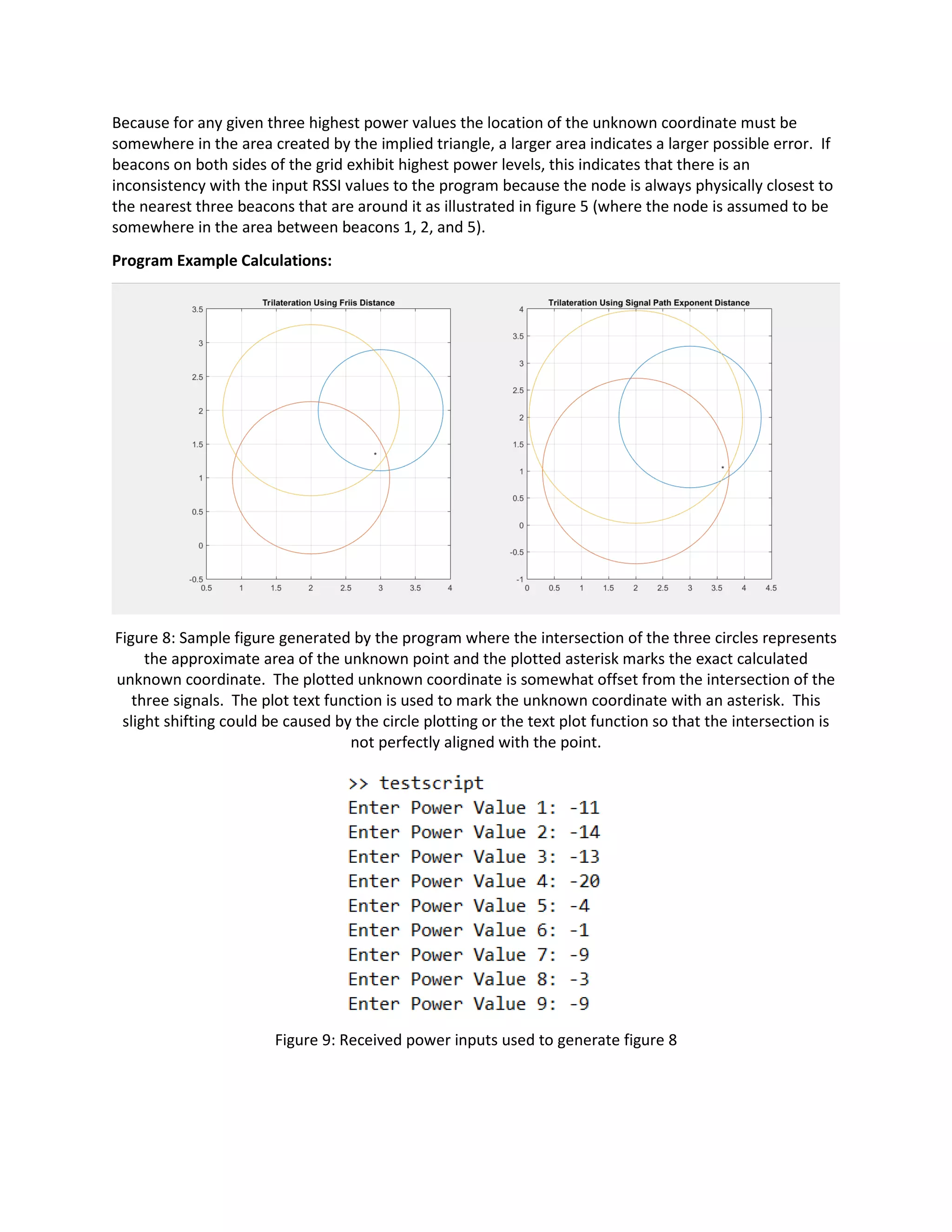 Trilateration Calculation Program for Location Tracking System | PDF