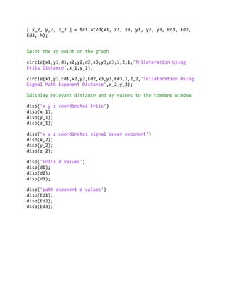 Trilateration Calculation Program for Location Tracking System | PDF