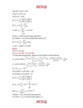 Trải lời bài tập phần 1 (2012 2013) | DOC