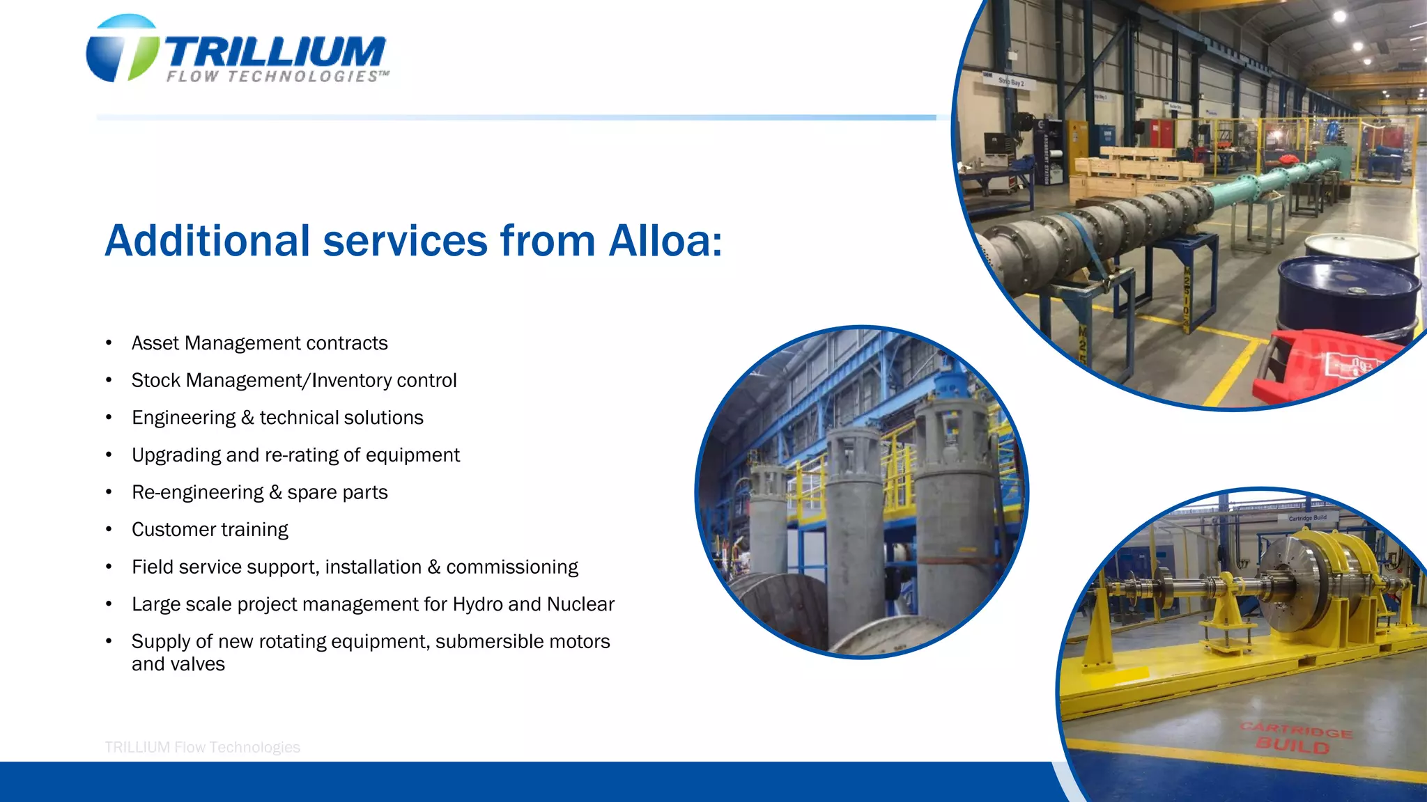 Trillium Flow Technologies: Alloa Service Centre Capabilities | PDF