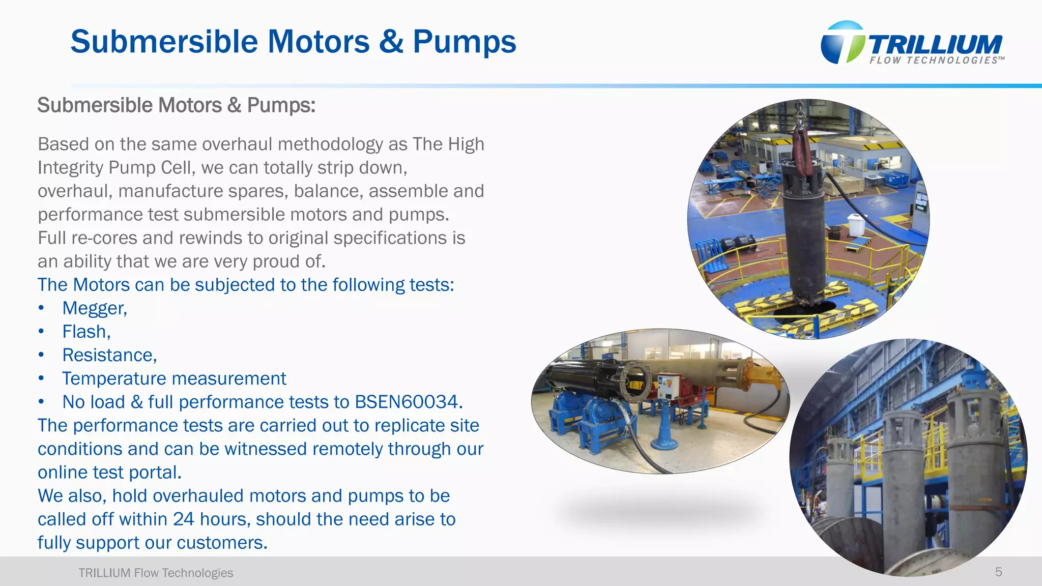 Trillium Flow Technologies: Alloa Service Centre Capabilities | PDF