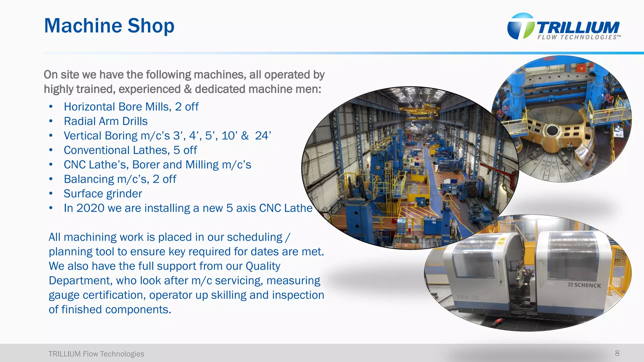 Trillium Flow Technologies: Alloa Service Centre Capabilities | PDF