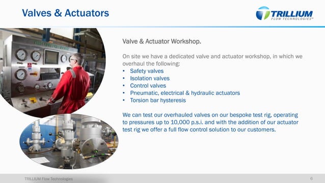 Trillium Flow Technologies: Alloa Service Centre Capabilities | PDF