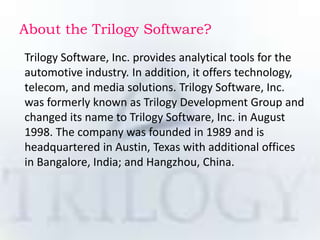 Trilogy software | PPT
