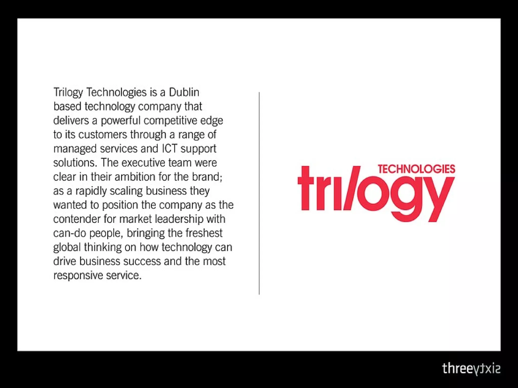 Trilogy Technologies WOLDA award | PPT
