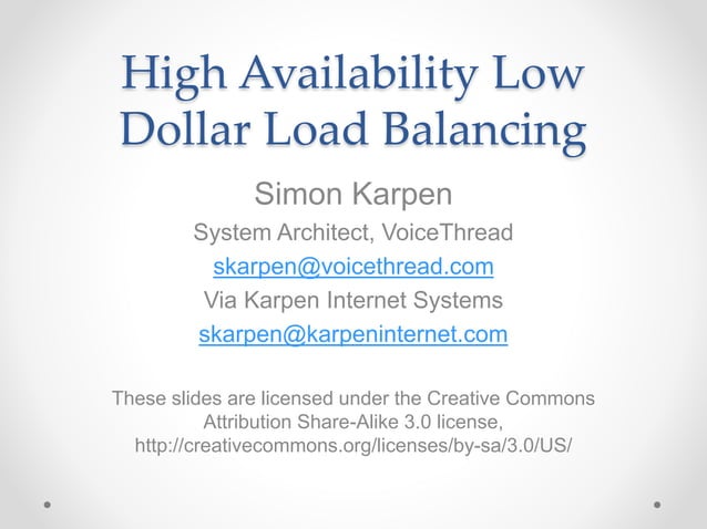 Load Balancing | PPTX | Computer Networking | Computing