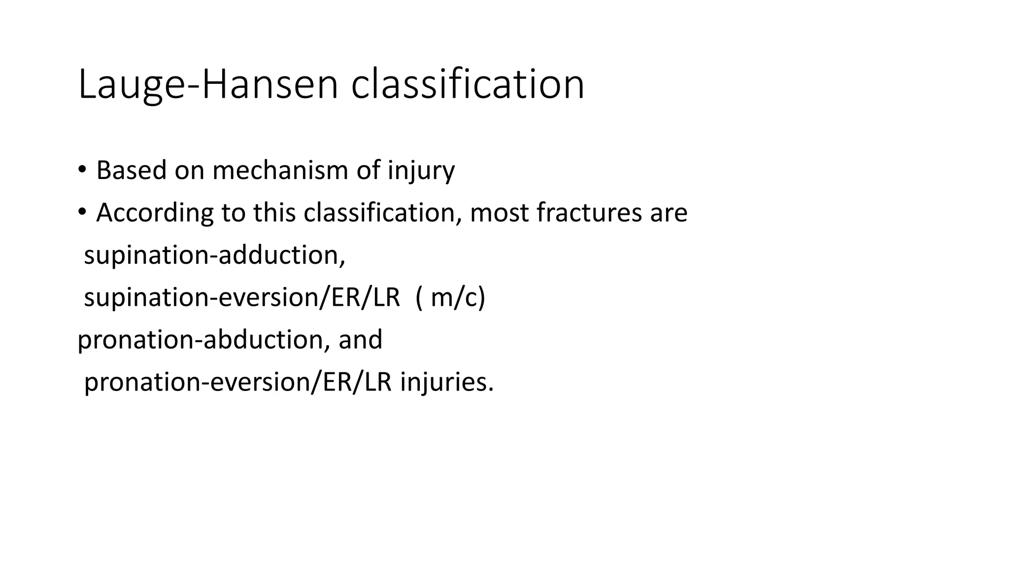 Ankle injuries & Trimallelor fracture classification | PPTX