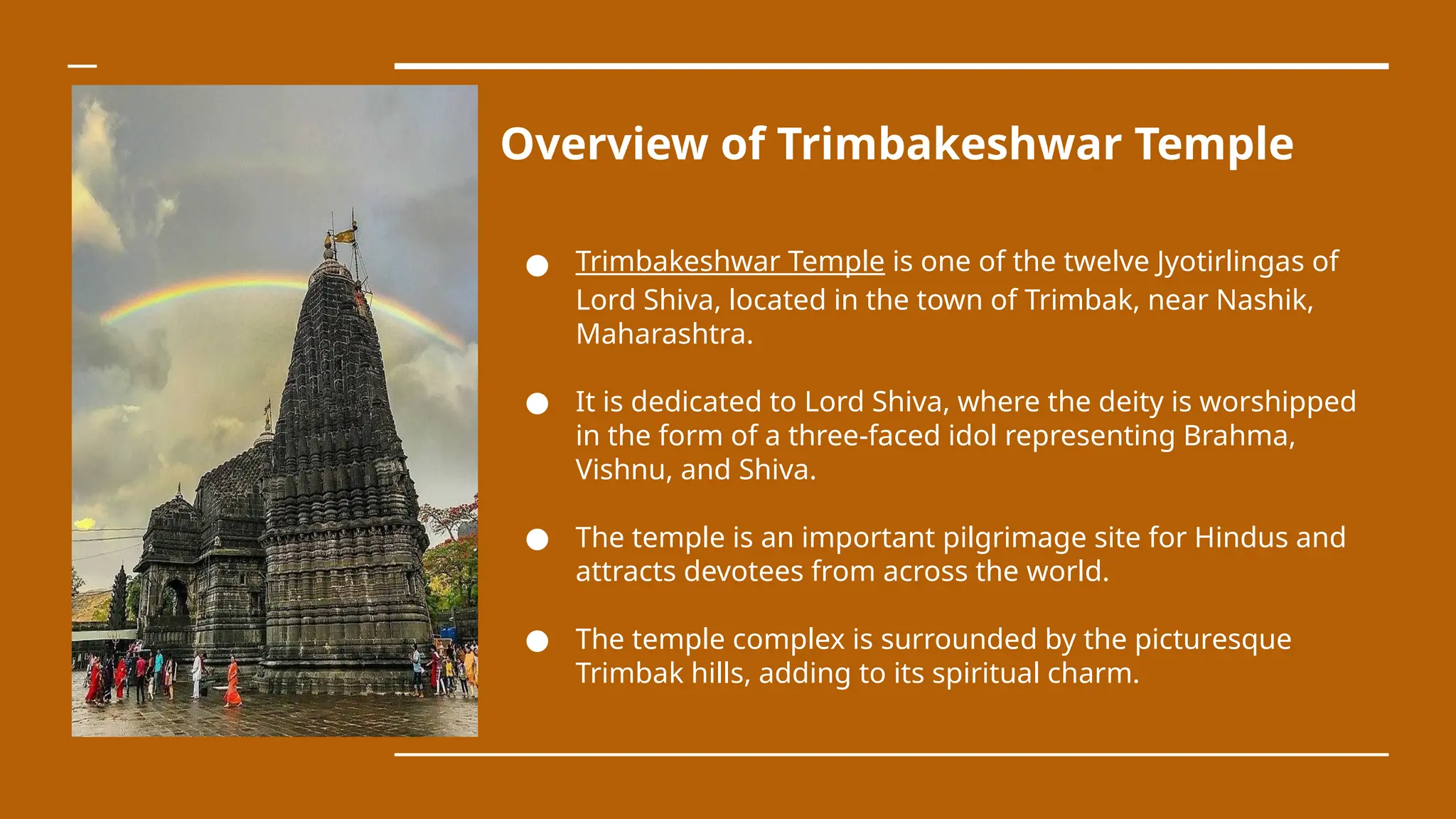 Trimbakeshwar Temple: A Sacred Jyotirlinga in Maharashtra | PPTX