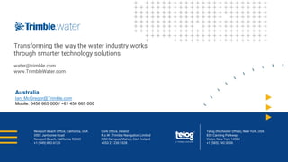 Trimble water overview | PPT