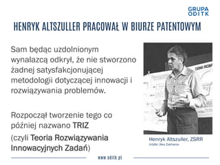 TRIZ Trimming i Analiza Funkcji | PPT