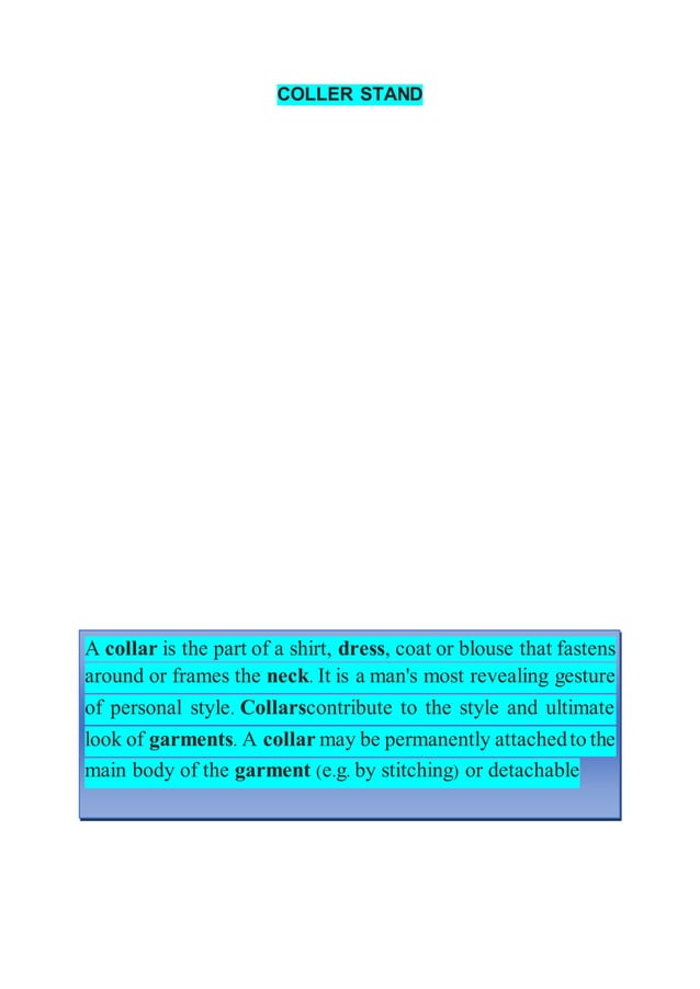 Trims and accessories | DOCX