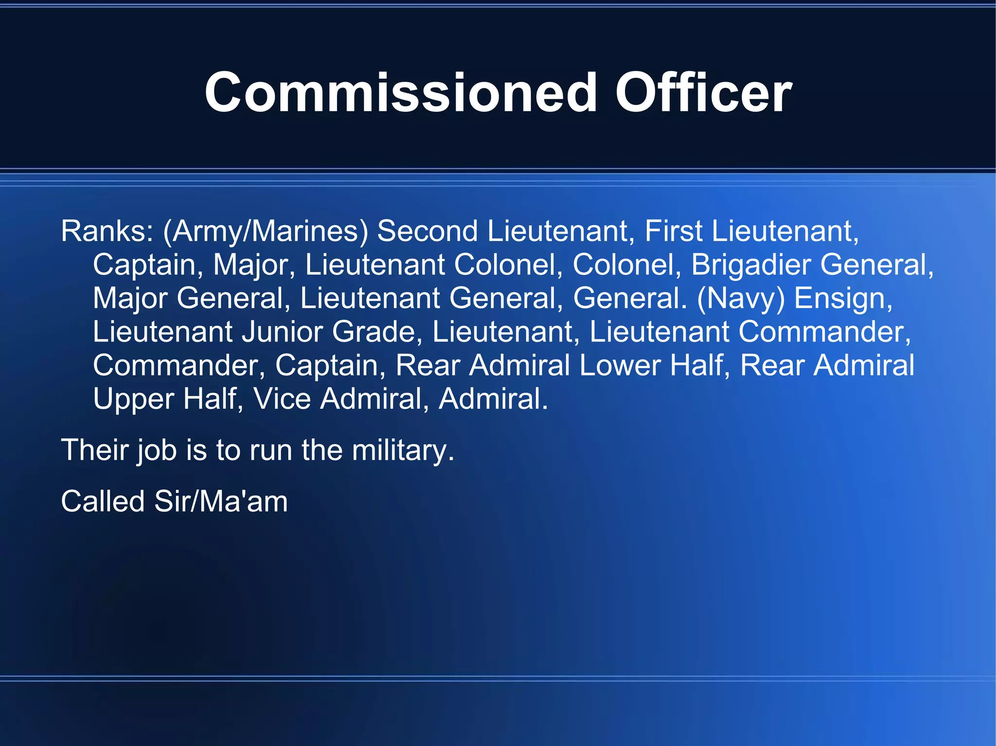 Basic Military Training | ODP