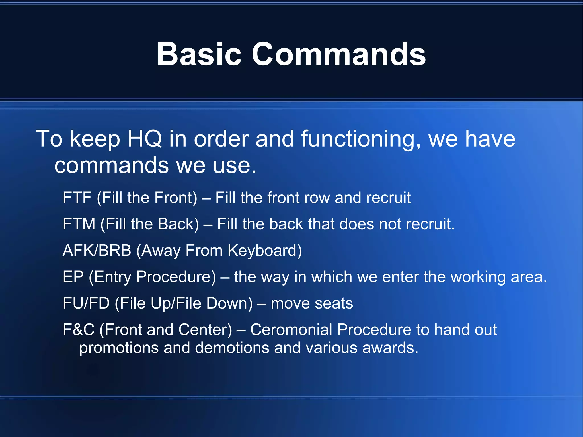 Basic Military Training | ODP