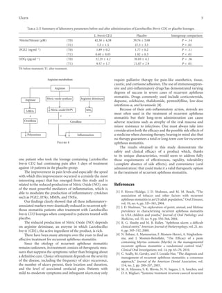 Clinical Study: use of Lozenges Containing Lactobacillus brevis CD2 in ...