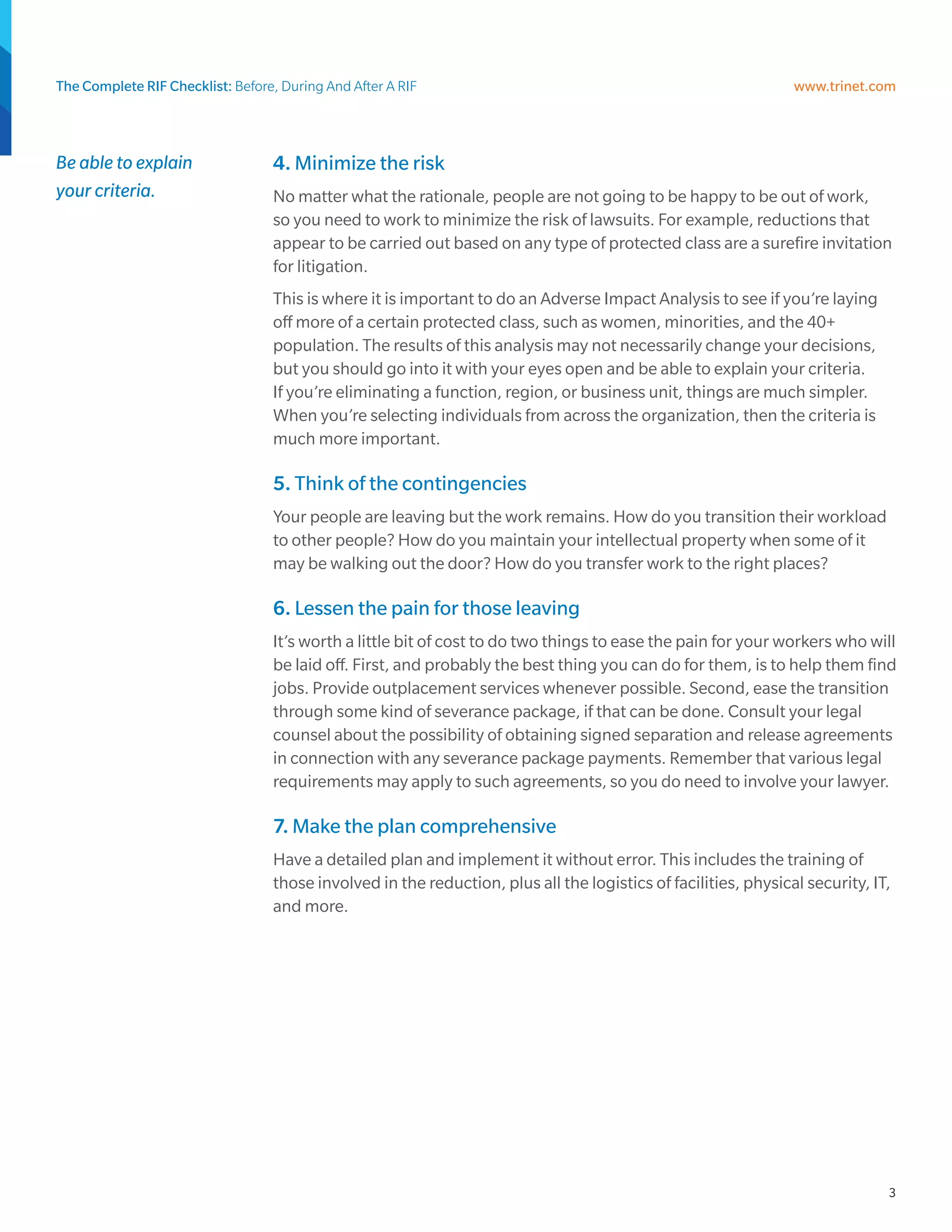 Tri Net Wp Complete Rif Checklist | PDF