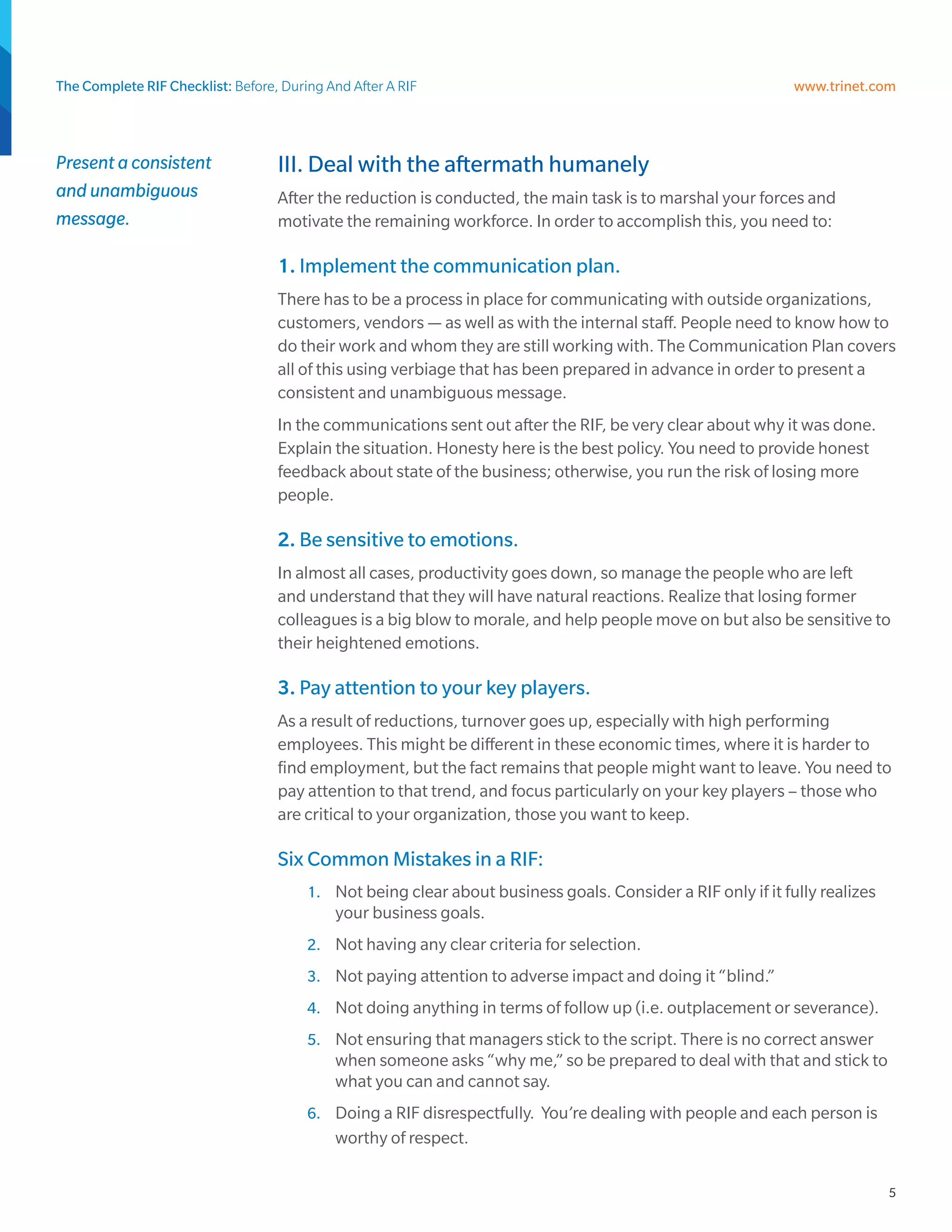 Tri Net Wp Complete Rif Checklist | PDF