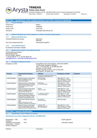 Trinexis msds | PDF
