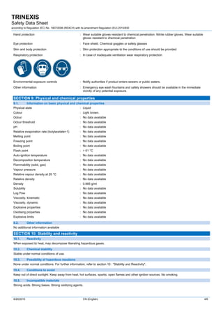 Trinexis msds | PDF