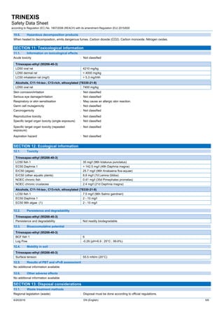 Trinexis msds | PDF