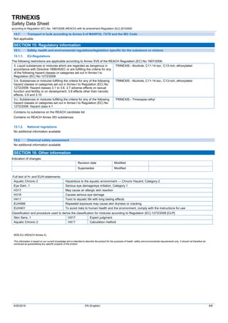 Trinexis msds | PDF