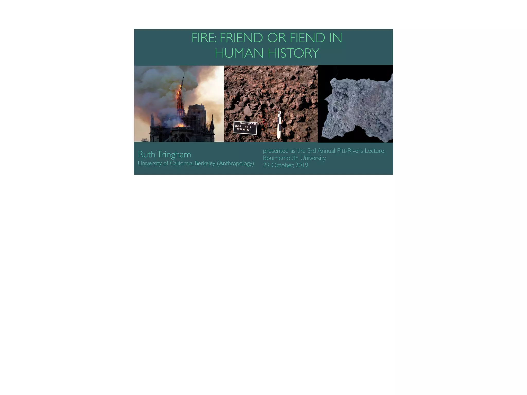 Fire: Friend or Fiend in Human History | PDF
