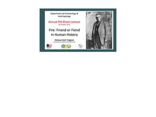 Fire: Friend or Fiend in Human History | PPT