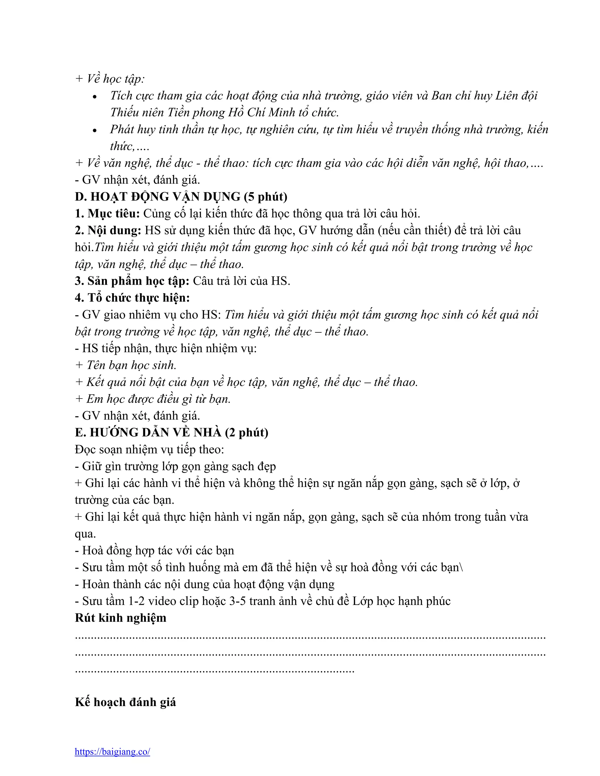 Giáo án Hoạt động trải nghiệm Lớp 7 - Bộ sách Kết nối tri thức với cuộc sống - Chương trình cả ...