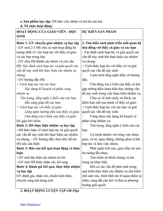 Giáo án Hoạt động trải nghiệm Lớp 7 - Bộ sách Kết nối tri thức với cuộc sống - Chương trình cả ...