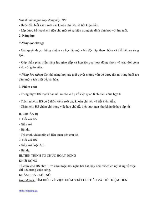 Giáo án Hoạt động trải nghiệm Lớp 7 - Bộ sách Kết nối tri thức với cuộc sống - Chương trình cả ...