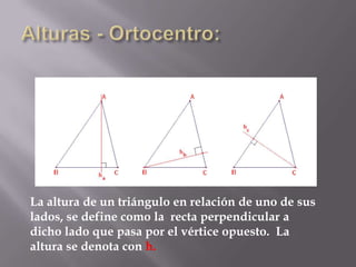 Triángulos líneas notables | PPSX