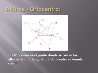 Triángulos líneas notables | PPSX