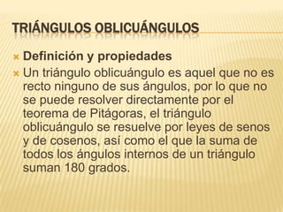 TriáNgulos OblicuáNgulos | PPT
