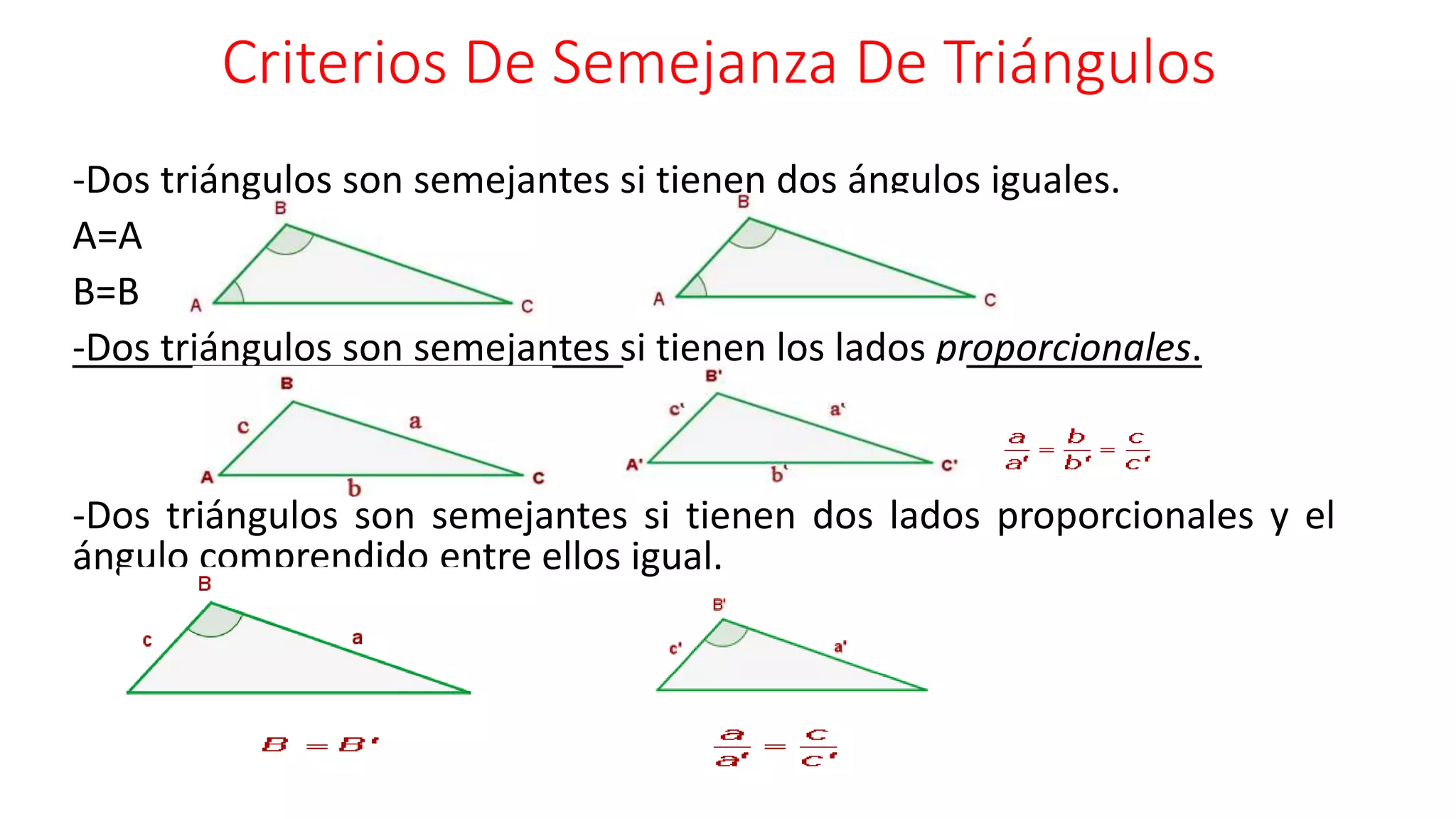 Triángulos semejantes | PPTX