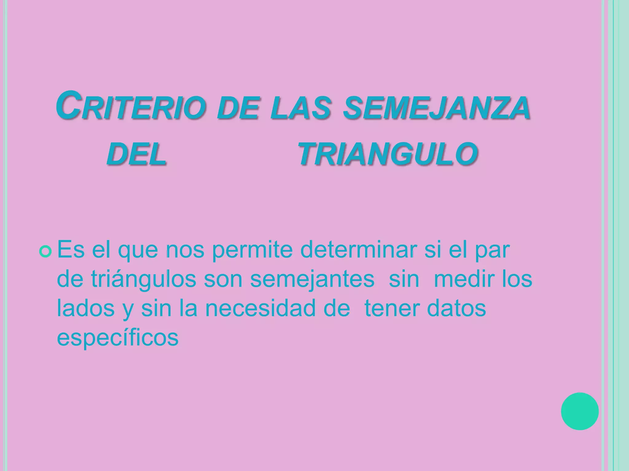 Triángulos semejantes y sus aplicaciones | PPTX