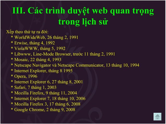 thuyet trình về các công cụTrinh duyet web | PPT