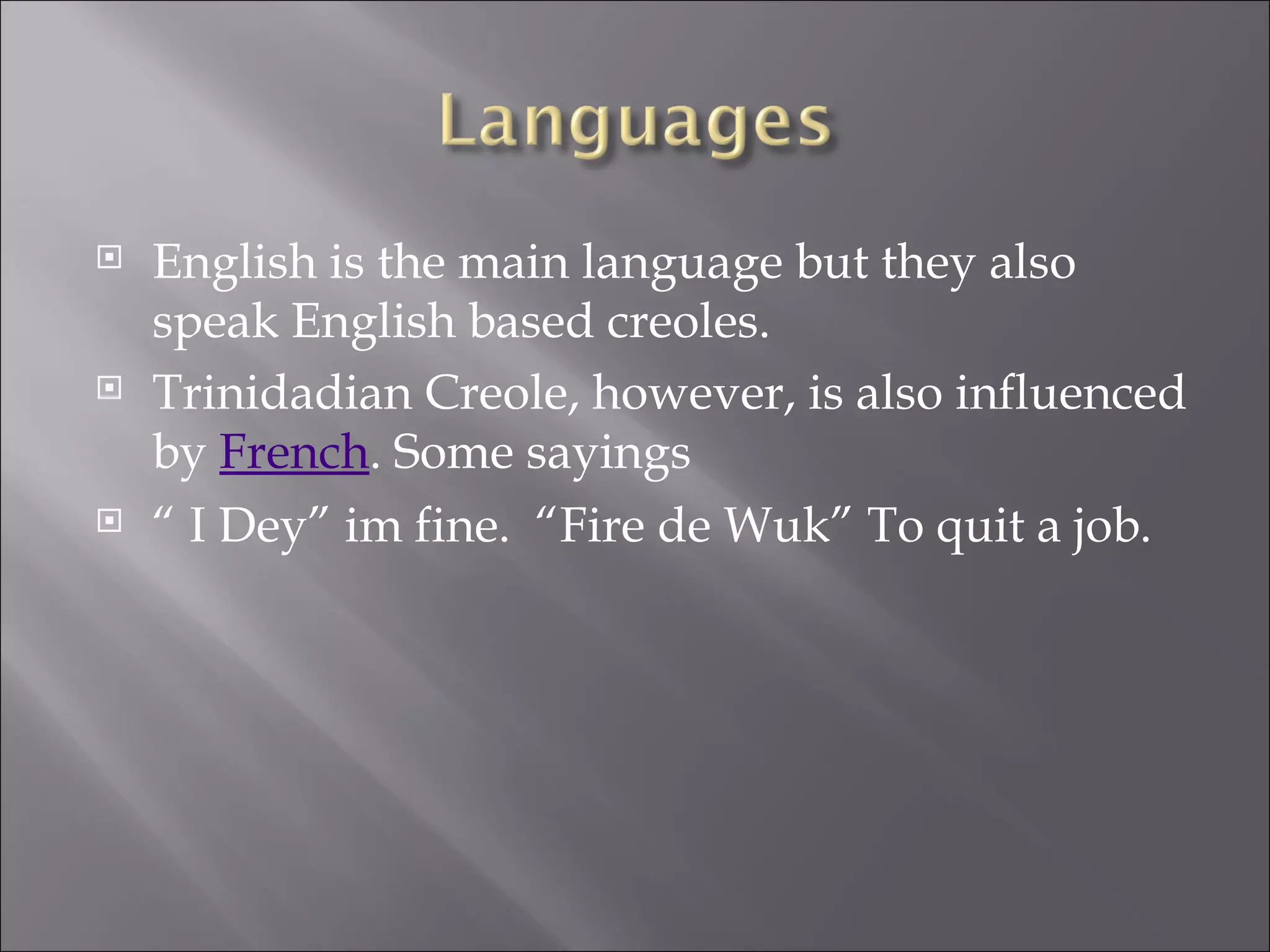 Trinidad & tobago | PPT