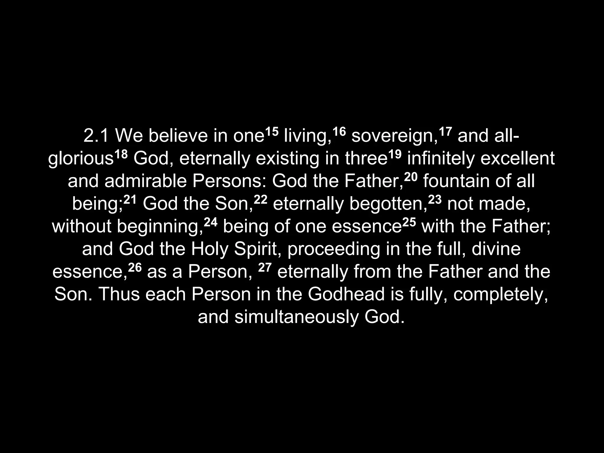The Trinity, One God as Three Persons | PPTX