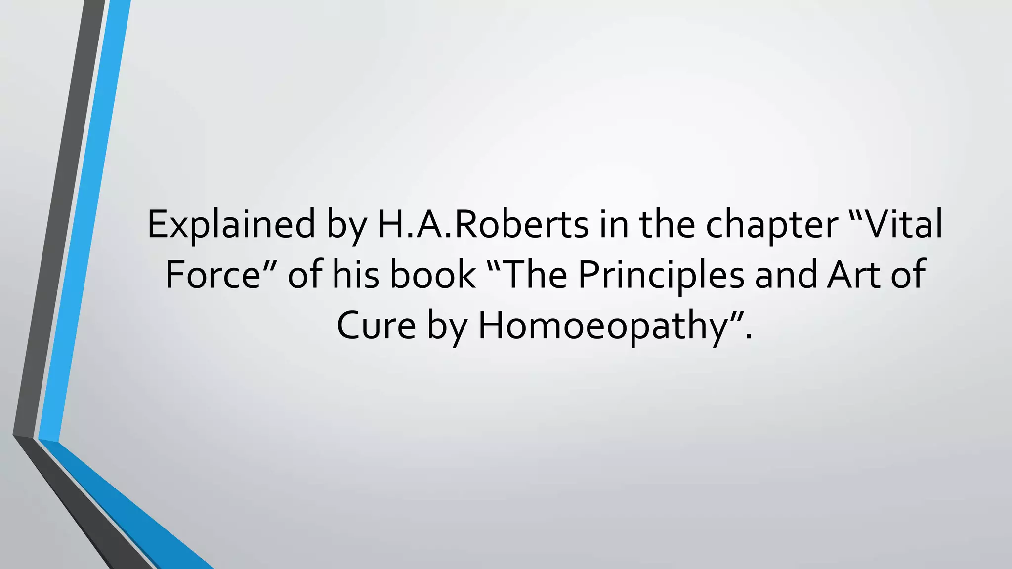 Trinity of life - homoeopathy | PPTX