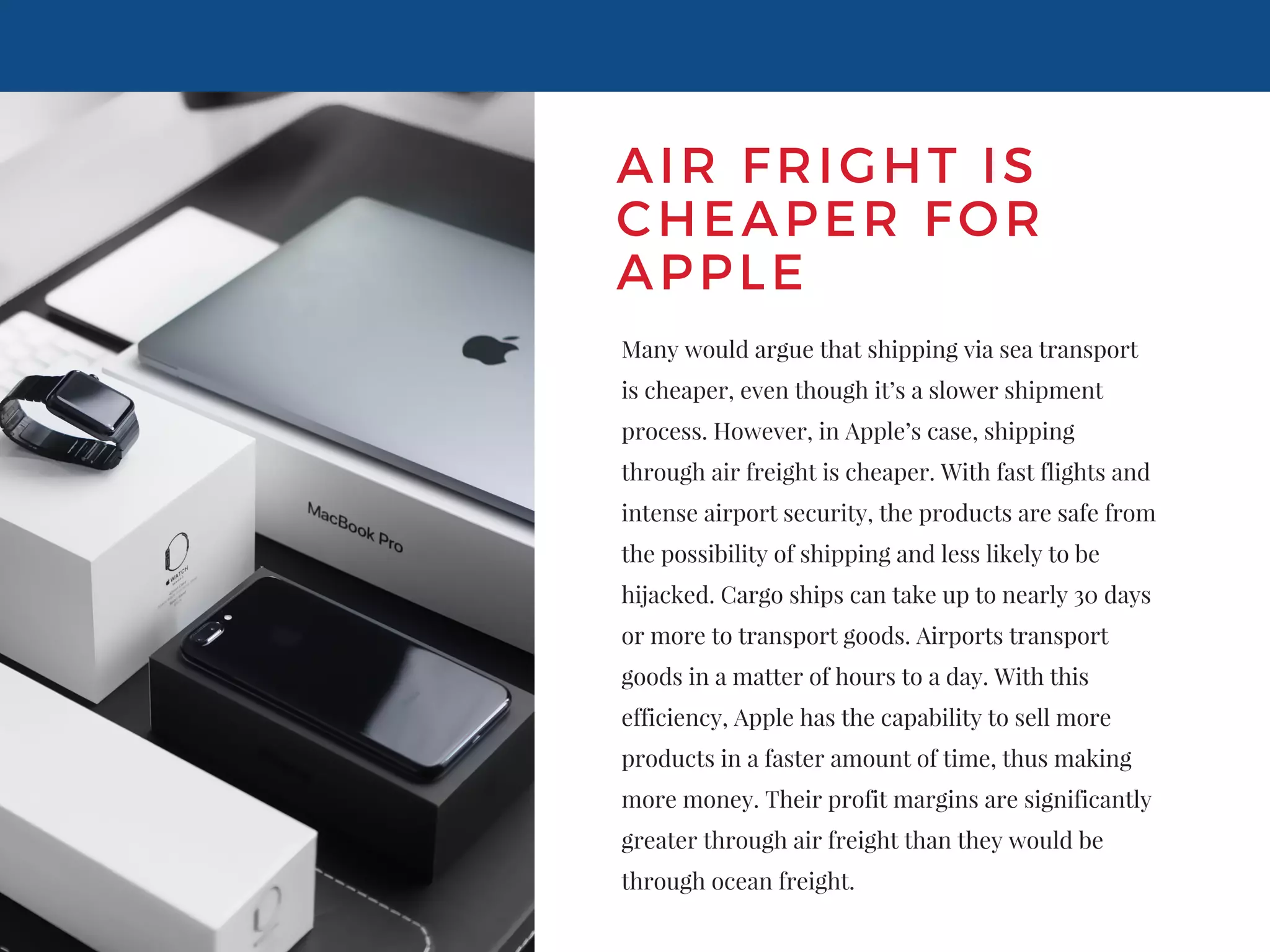 How Apple Promotes Air Freight | PPT