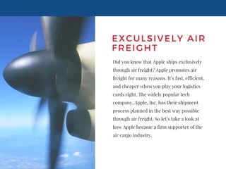How Apple Promotes Air Freight | PDF