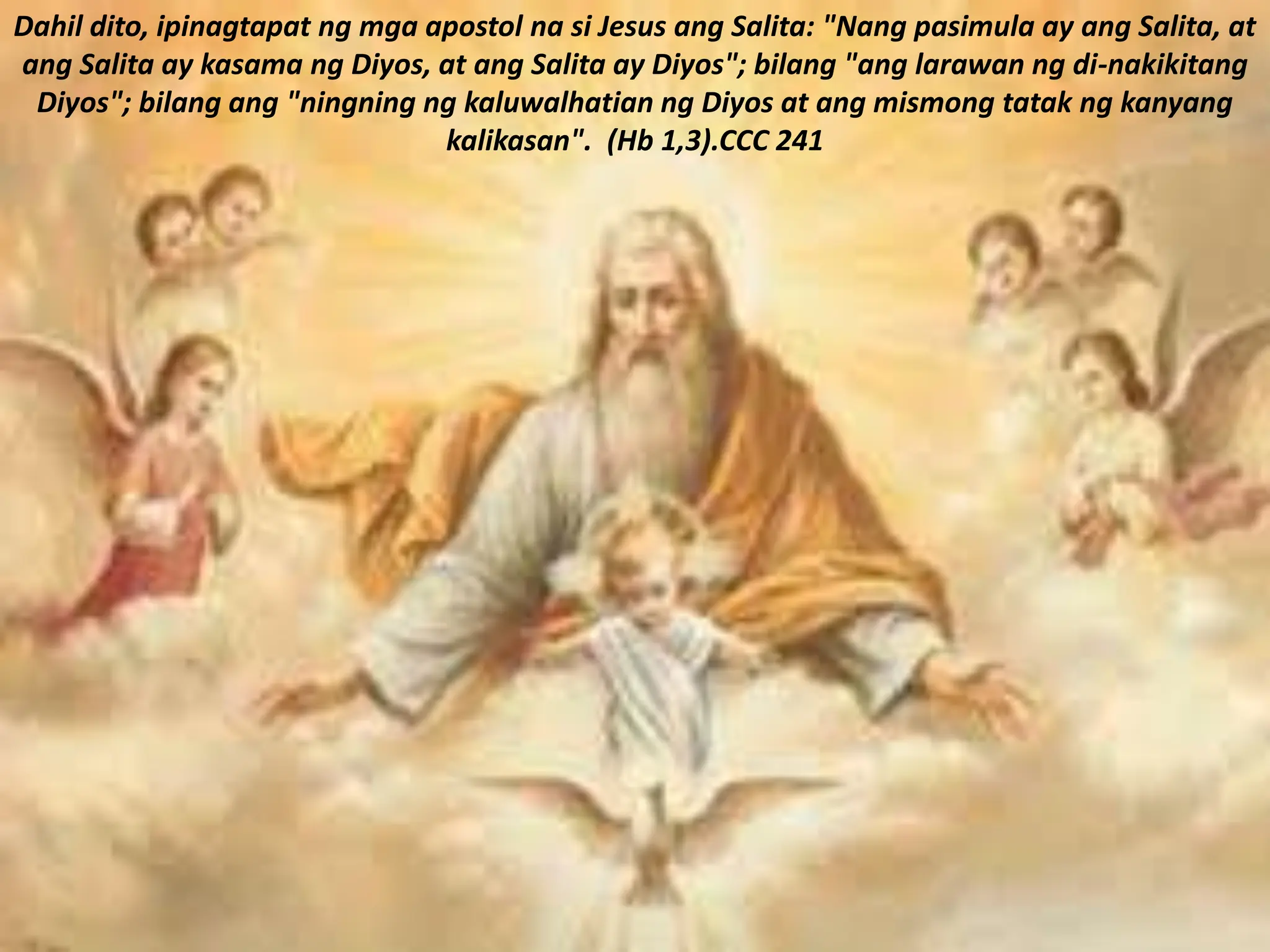 Trinity - one God, three persons (Filippino- Tagalo).pptx