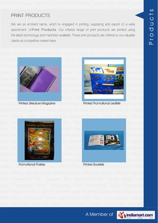 Pre Press Services by Trinity printing-press | PDF