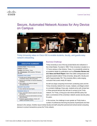 Secure, Automated Network Access for Any Device on Campus | PDF