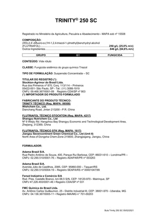 Trinity250 sc flutriafrol | PDF