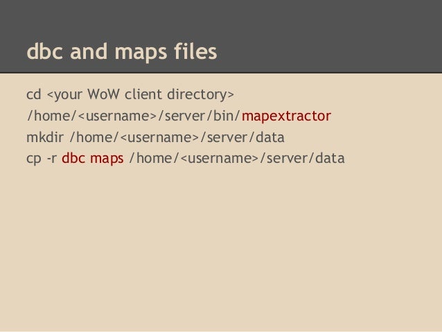 Maps, Vmaps, Dbc, Buildings - providerdannie