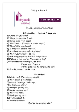 GRADE 2 TRINITY | DOC