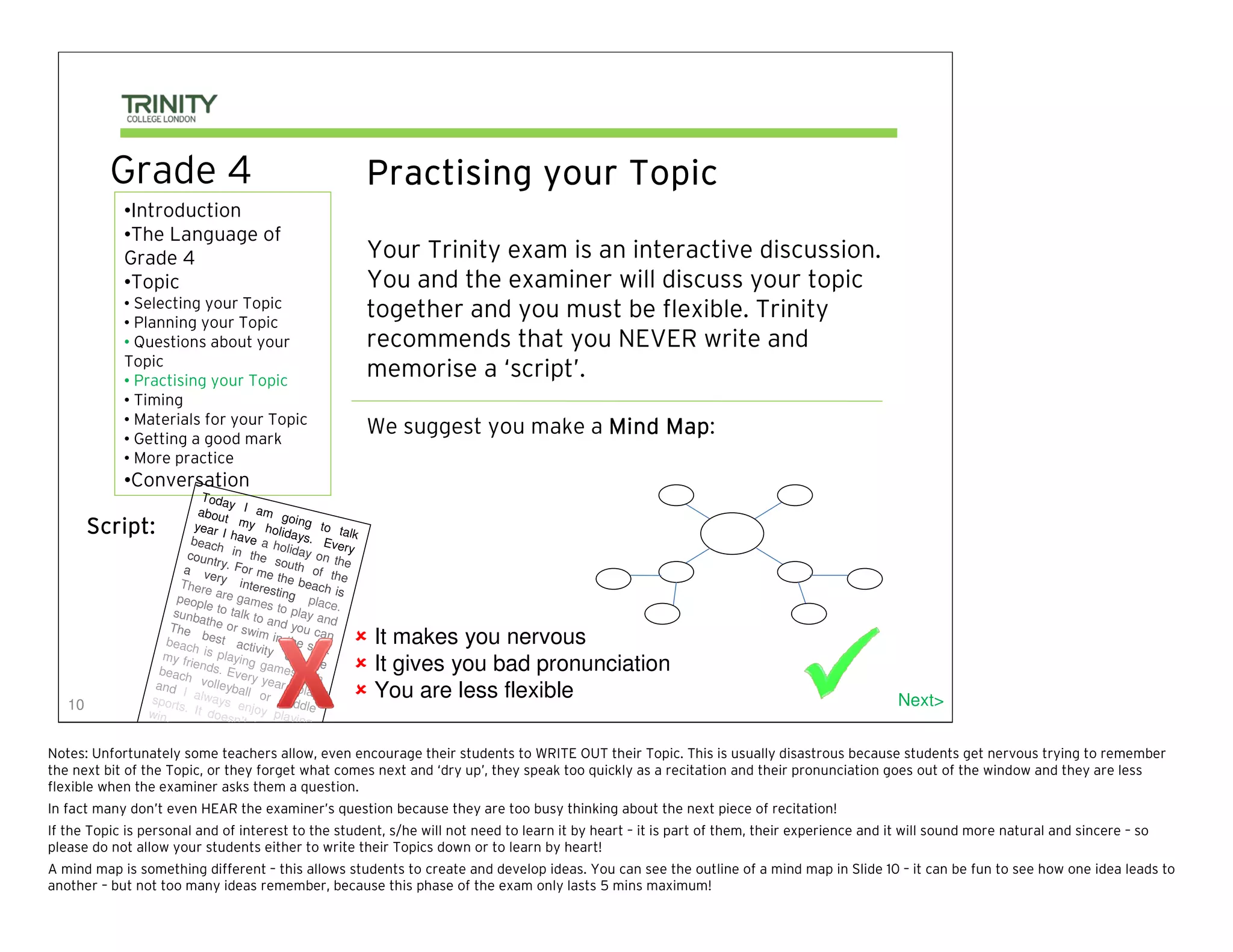 Trinitygrade4example explanation | PDF