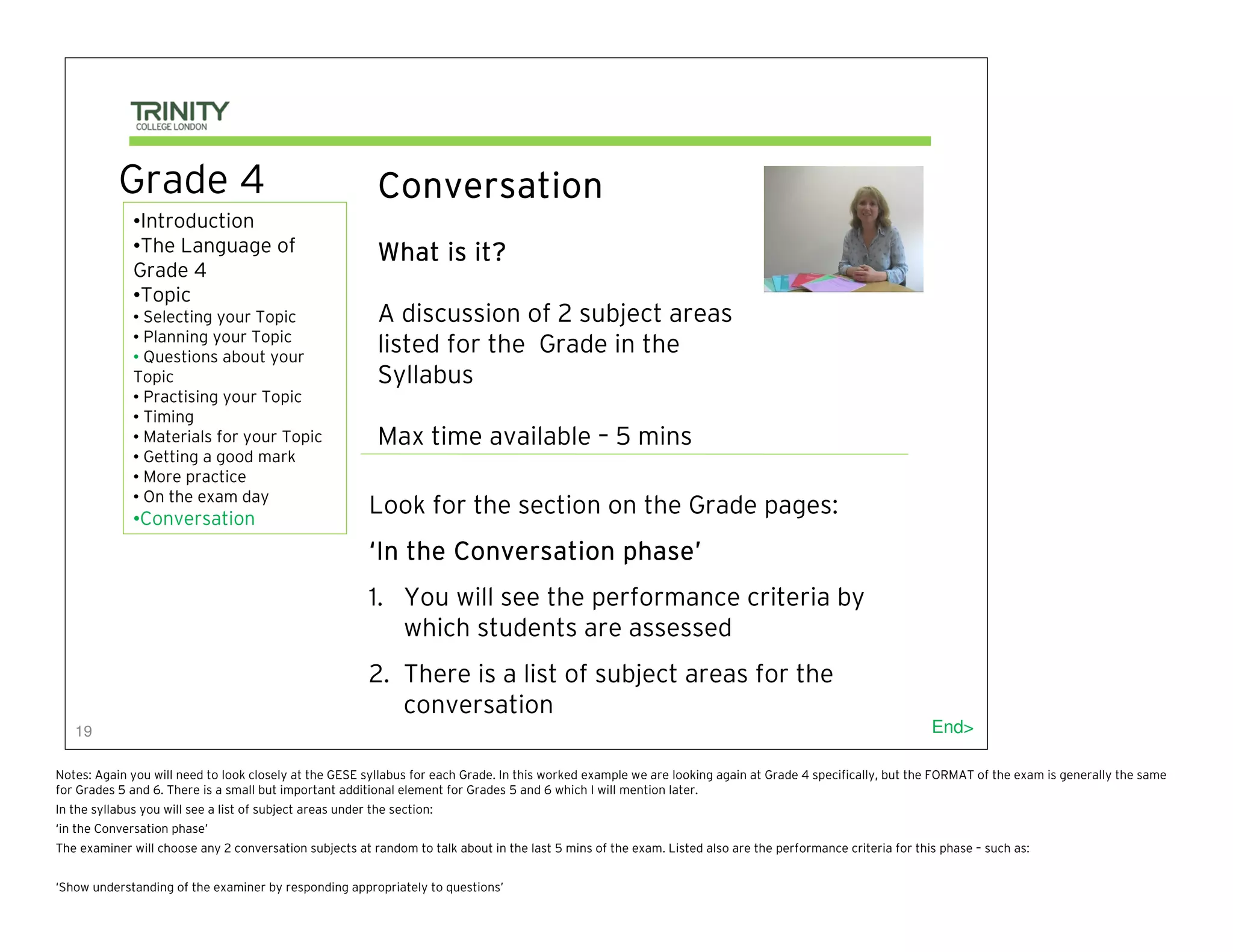 Trinitygrade4example explanation | PDF