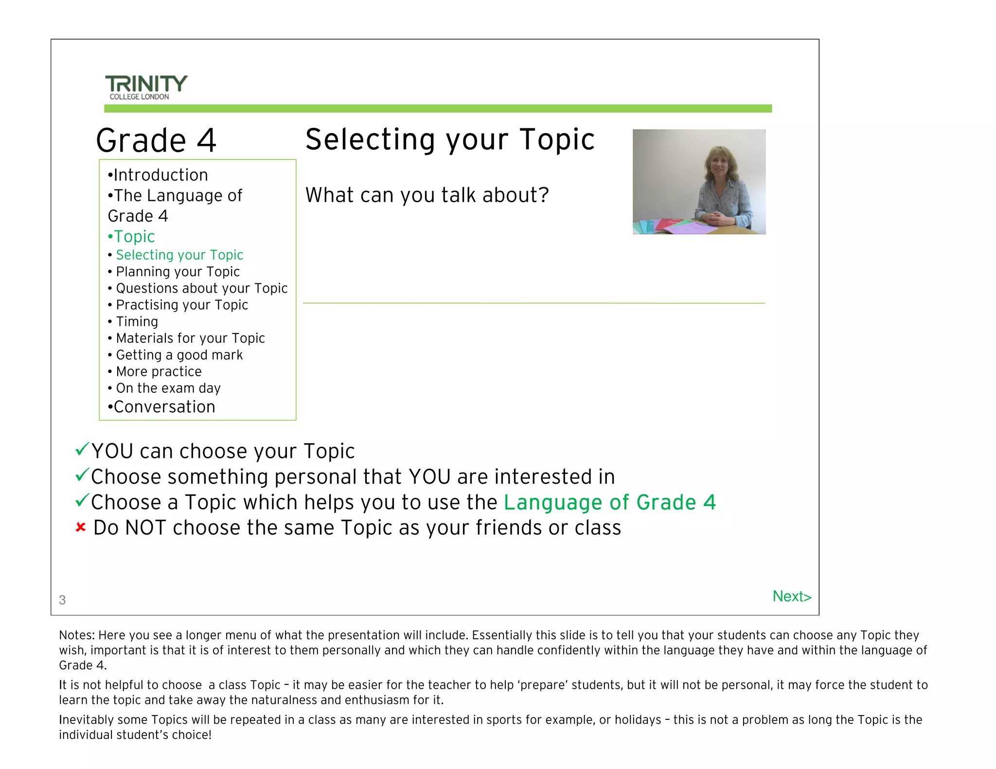 Trinitygrade4example explanation | PDF
